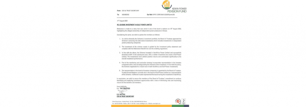 Kenya Power Pension Fund